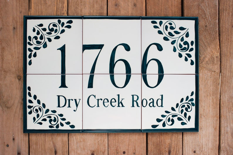 Mexican Address Plaque Talavera House Numbers Plaque Ceramic - Etsy