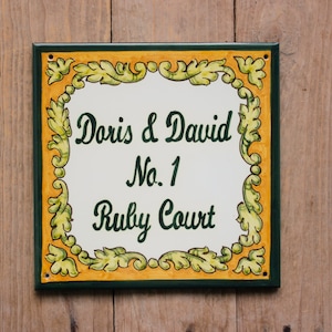 Old Spanish House Number , Signs for Home, Personalized Tile, Ceramic ...