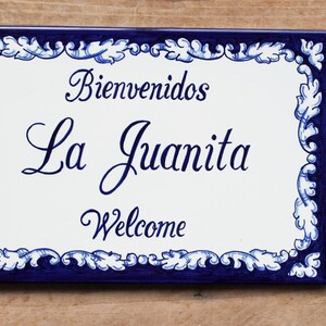 House Number Spanish, Signs for Home, Personalized Tile, Ceramic House ...
