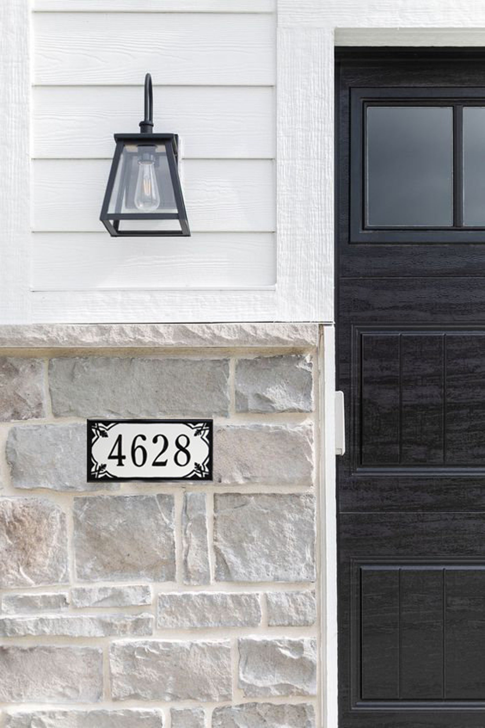 Blue House Sign Spanish Ceramic House Number Custom Sign - Etsy