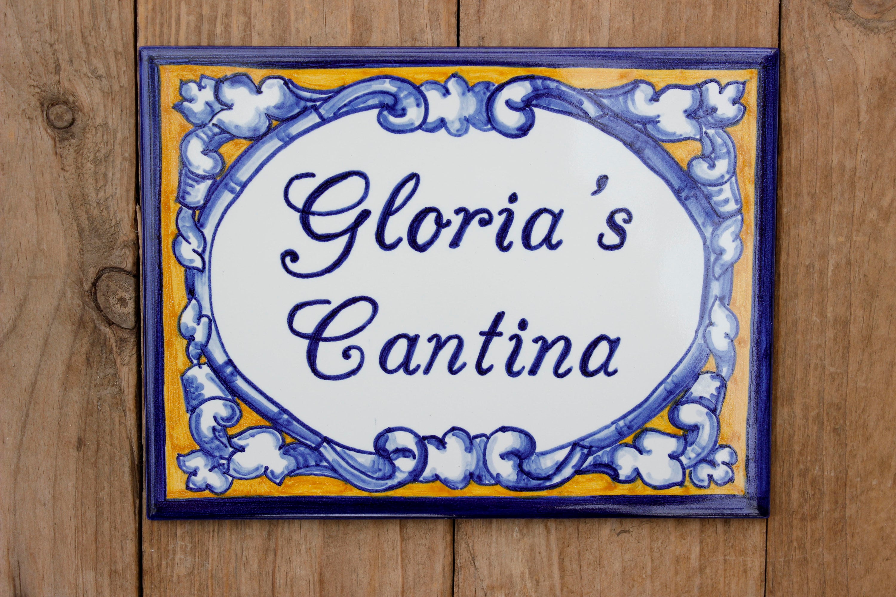 Spanish House Number Plaque, Old Address Plaque, House Name Signs, Hand ...