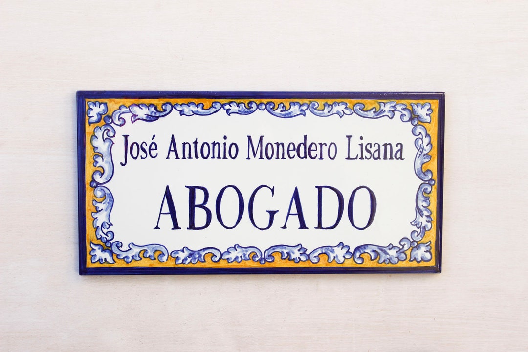 Old Spanish House Number , Signs for Home, Personalized Tile, Ceramic ...