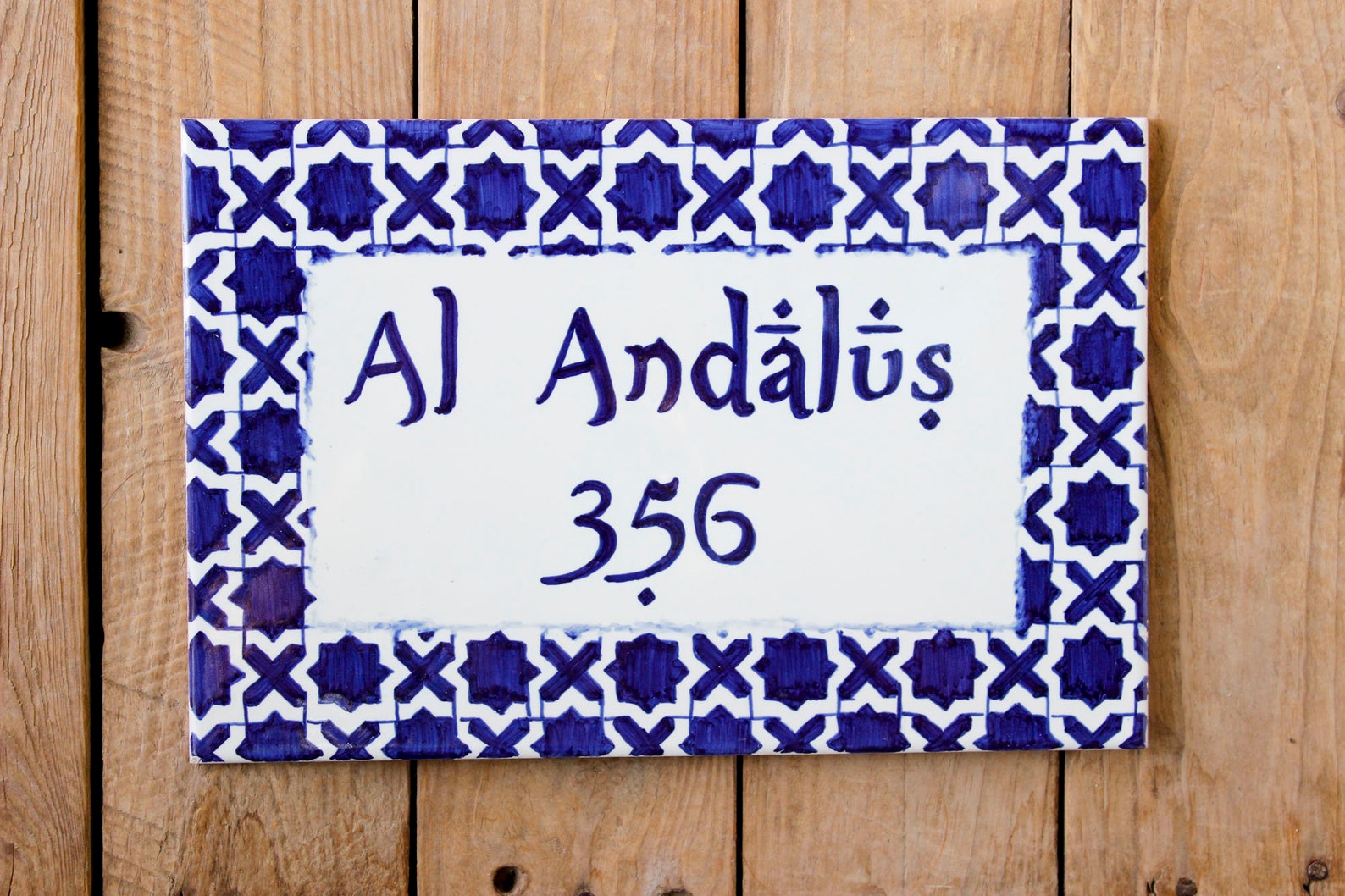 Moroccan House Number Signs Moroccan Tile Signs Ceramic - Etsy