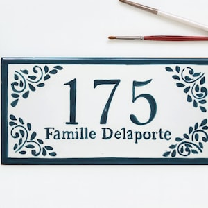 Mexican Address Plaque, Talavera House Numbers Plaque, Ceramic House ...
