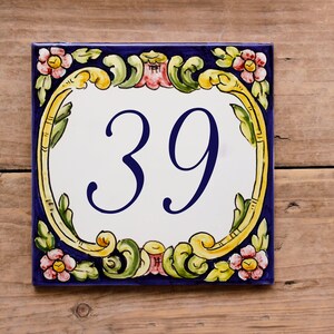 Portuguese House Number Tile , Signs for Home, Personalized Tile ...