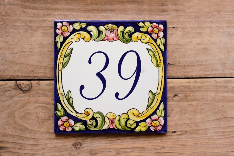 Portuguese House Number Tile , Signs for Home, Personalized Tile ...