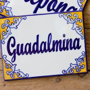 Italian House Number Plaque, Signs for Home, Personalized Tile, Ceramic ...