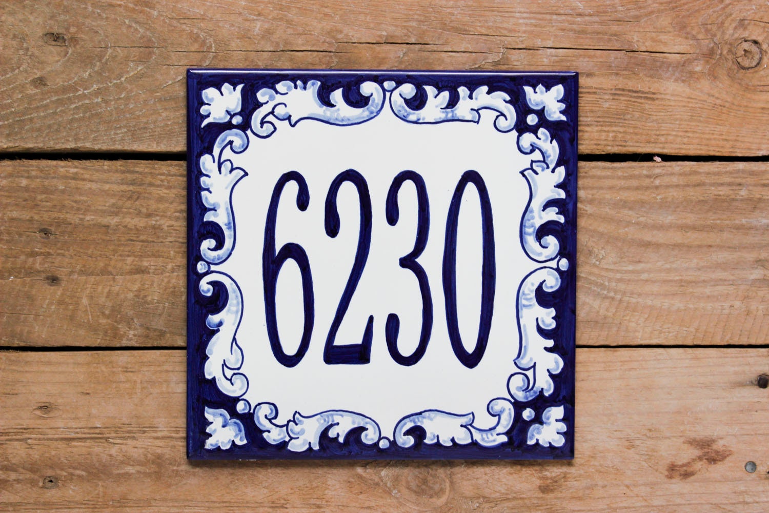 Old Spanish House Number Signs for Home Personalized Tile | Etsy Canada