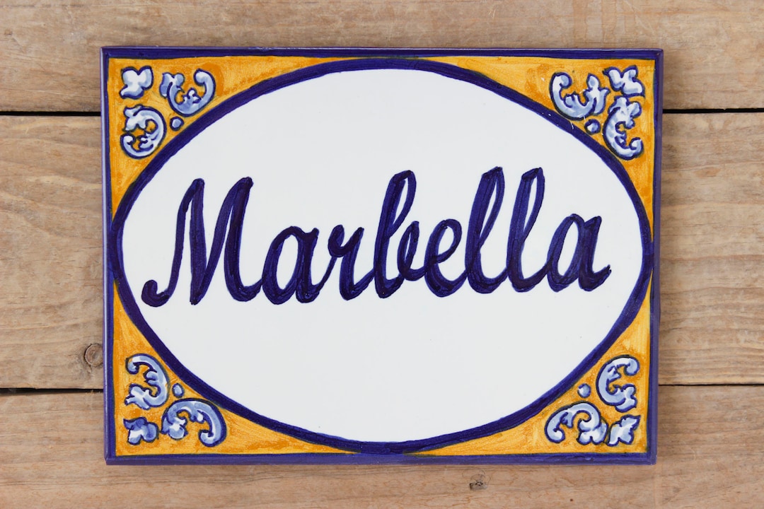 House Number Spanish, Signs for Home, Personalized Tile, Ceramic House ...