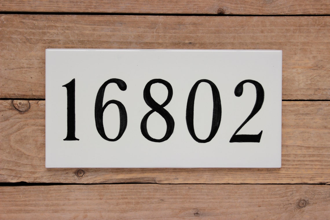 Black Address Plaque for House Personalize Garden Sign - Etsy