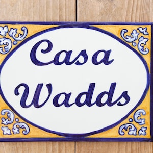 House Number Spanish, Signs for Home, Personalized Tile, Ceramic House ...