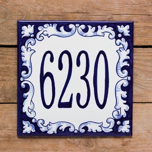House Number Spanish Signs for Home Personalized Tile - Etsy