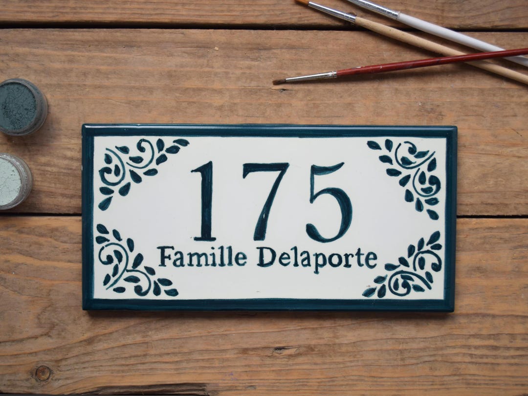 Mexican Address Plaque, Talavera House Numbers Plaque, Ceramic House ...