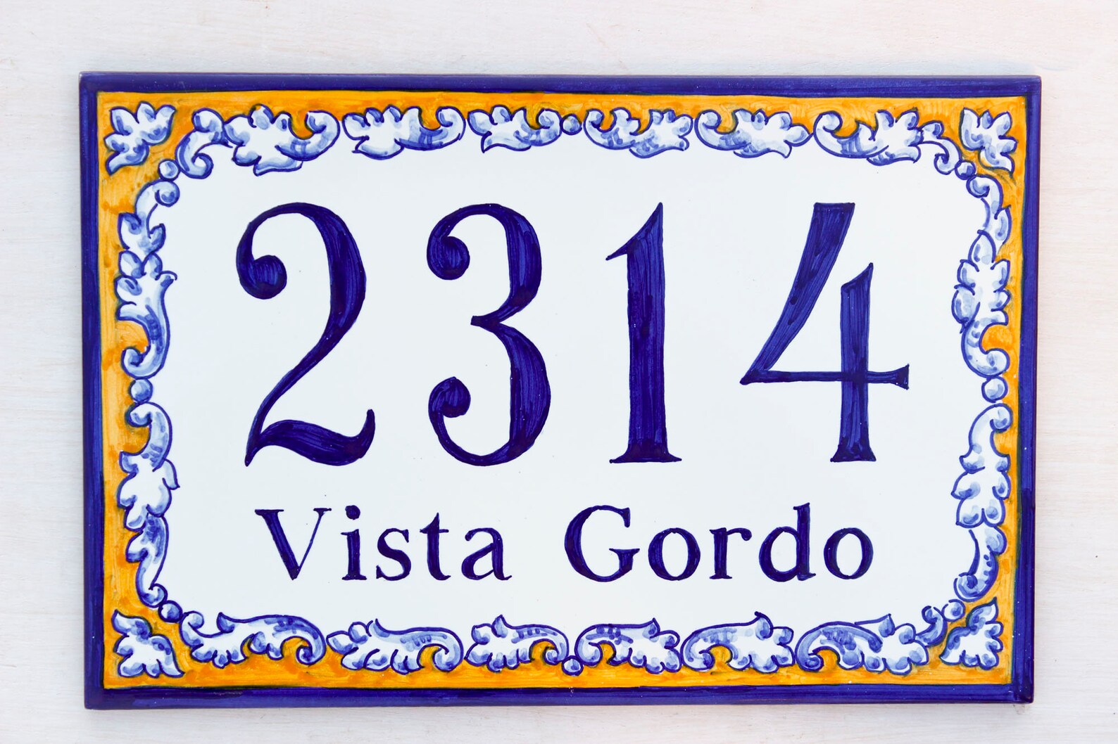 Old Spanish House Number Signs for Home Personalized Tile - Etsy