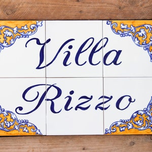 Spanish Style House Plaque, Personalized House Name Sign, Address ...