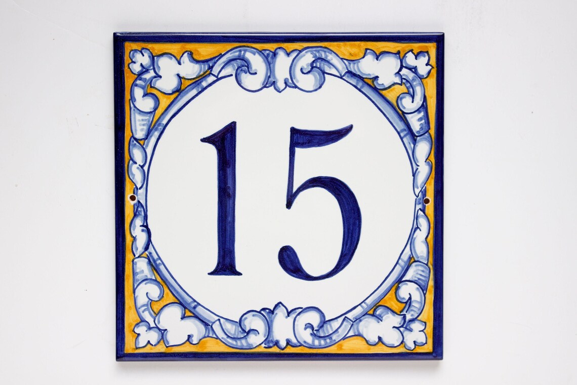 Spanish House Number Plaque Old Address Plaque House Name | Etsy