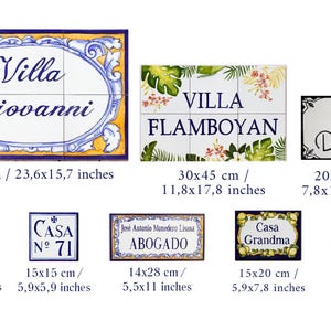 Spain House Address Plaque, Ceramic House Name Sign, Address Plaque ...