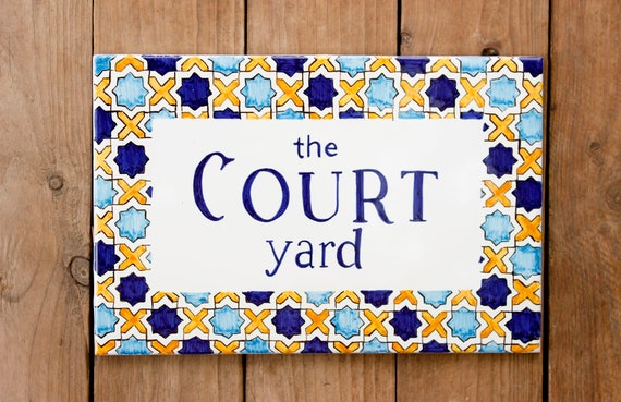 Spanish Colonial Revival House Numbers Beautiful House Number 55 In