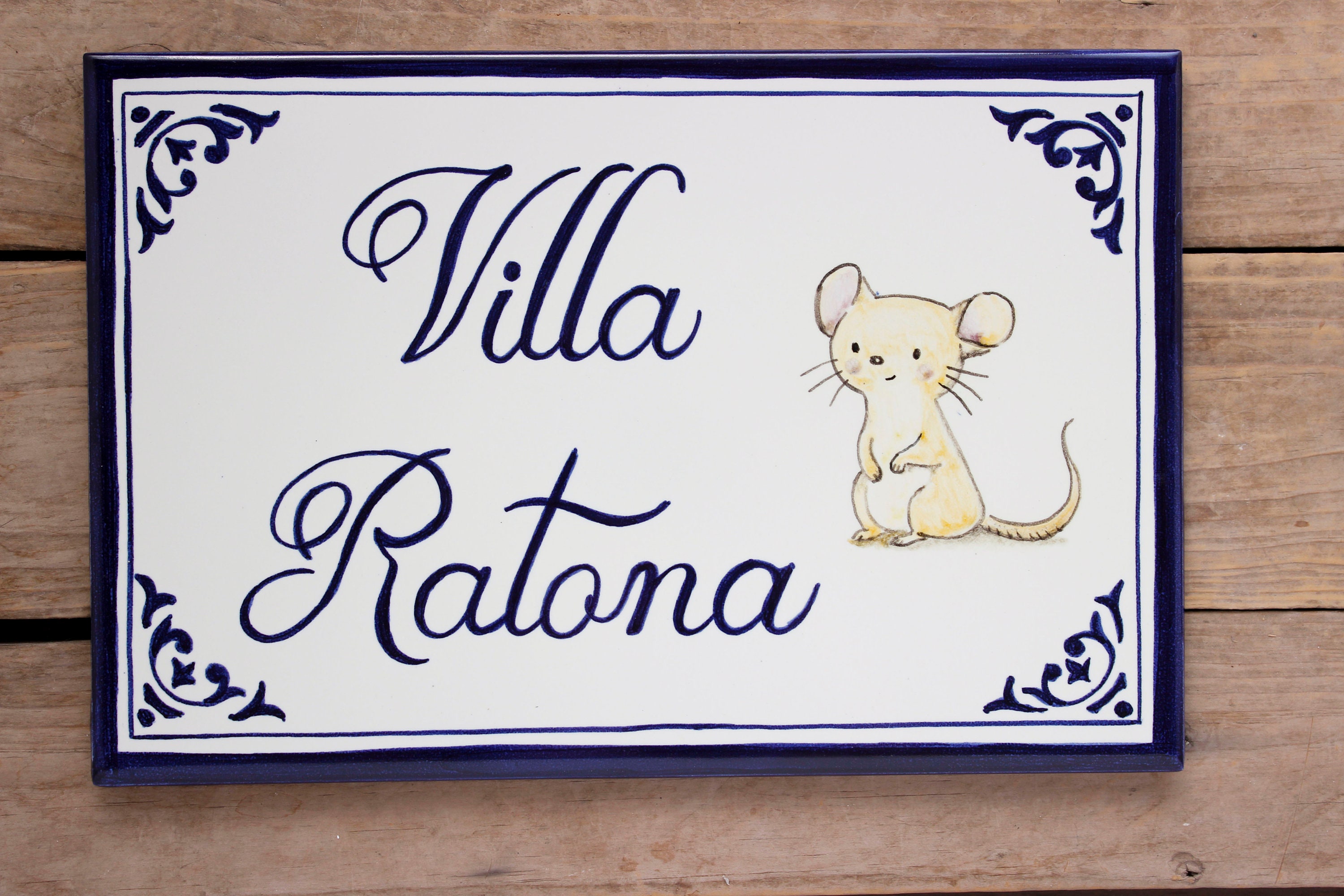Custom House Sign, House Numbers Plaque, Ceramic Address Tile, Outdoor ...