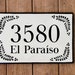 Mexican Address Plaque, Talavera House Numbers Plaque, Ceramic House ...