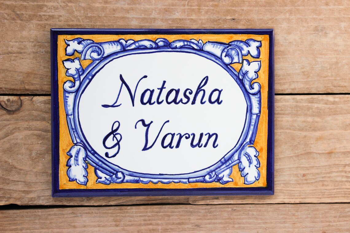Spain House Address Plaque Ceramic House Name Sign Address - Etsy