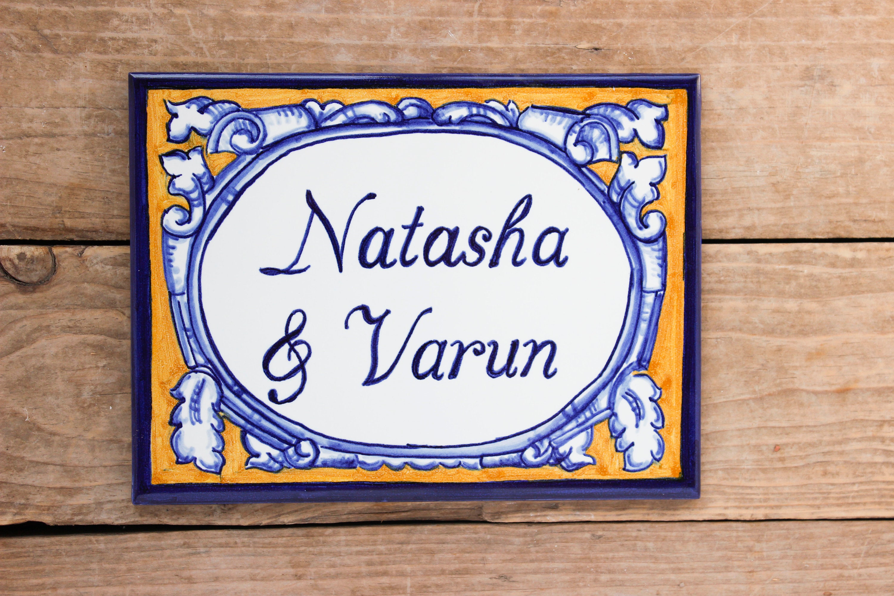 Spain House Address Plaque Ceramic House Name Sign Address - Etsy