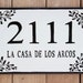 Spain House Address Plaque, Ceramic House Name Sign, Address Plaque ...