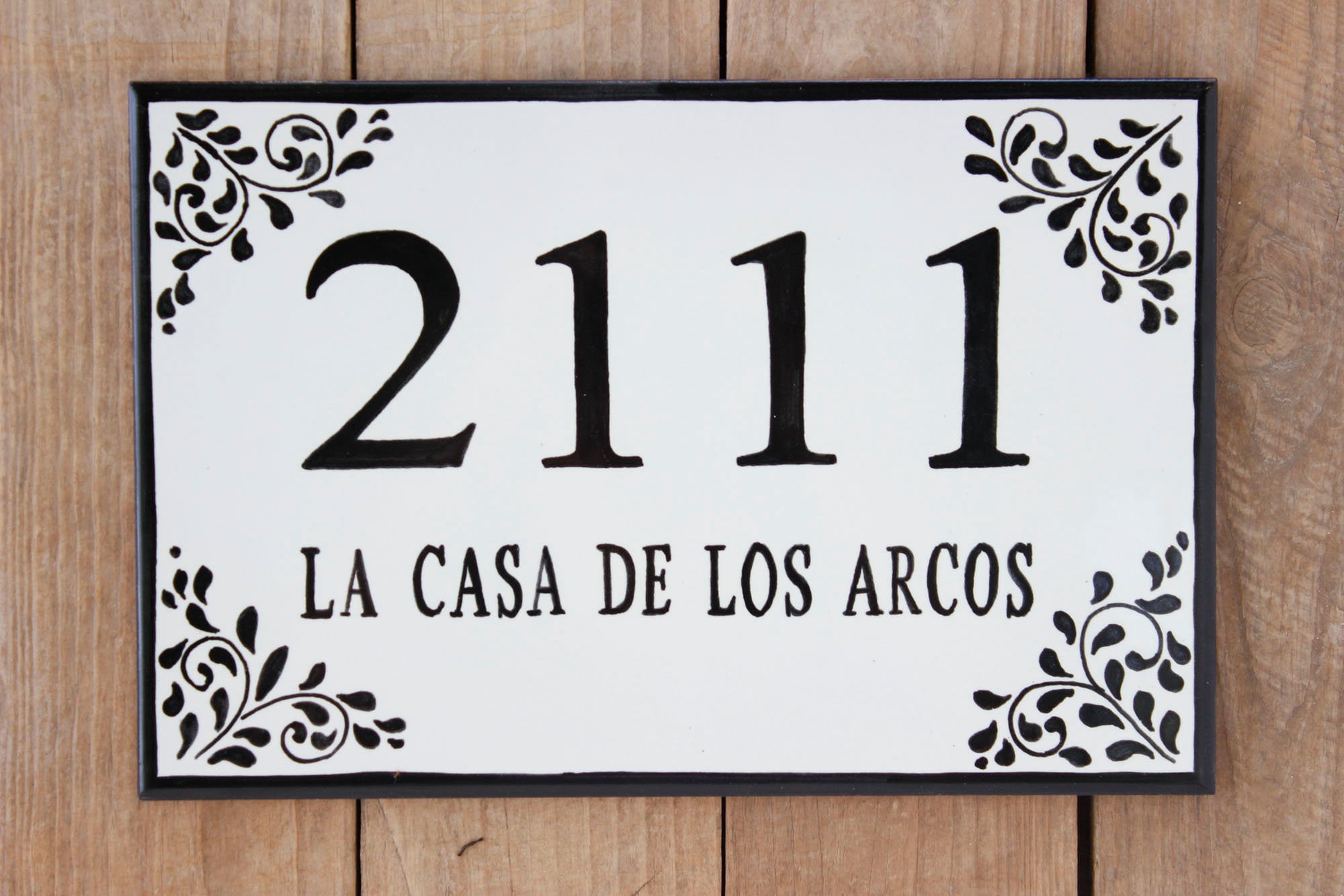 Mexican Address Plaque Talavera House Number Tile Ceramic | Etsy