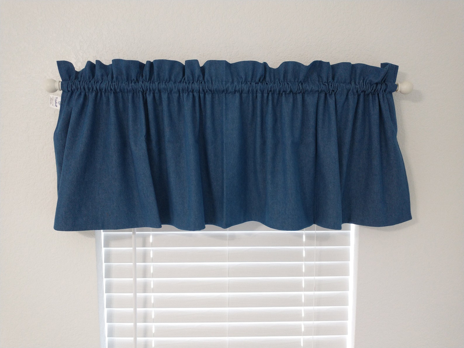 Denim Valance Western Home Decor County Farmhouse Window - Etsy