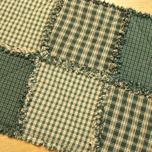 Green Farmhouse Placemats, Primitive Rustic Table Linens, Country ...