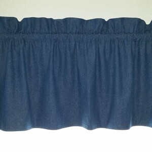 Denim Valance, Western Home Decor, County Farmhouse Window Covering ...