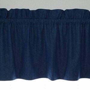 Denim Valance Western Home Decor County Farmhouse Window | Etsy