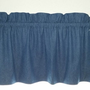Denim Valance, Western Home Decor, County Farmhouse Window Covering ...