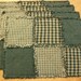 Green Farmhouse Placemats, Primitive Rustic Table Linens, Country ...