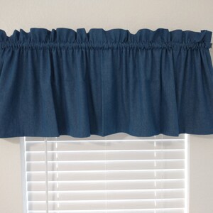 Denim Valance, Western Home Decor, County Farmhouse Window Covering ...