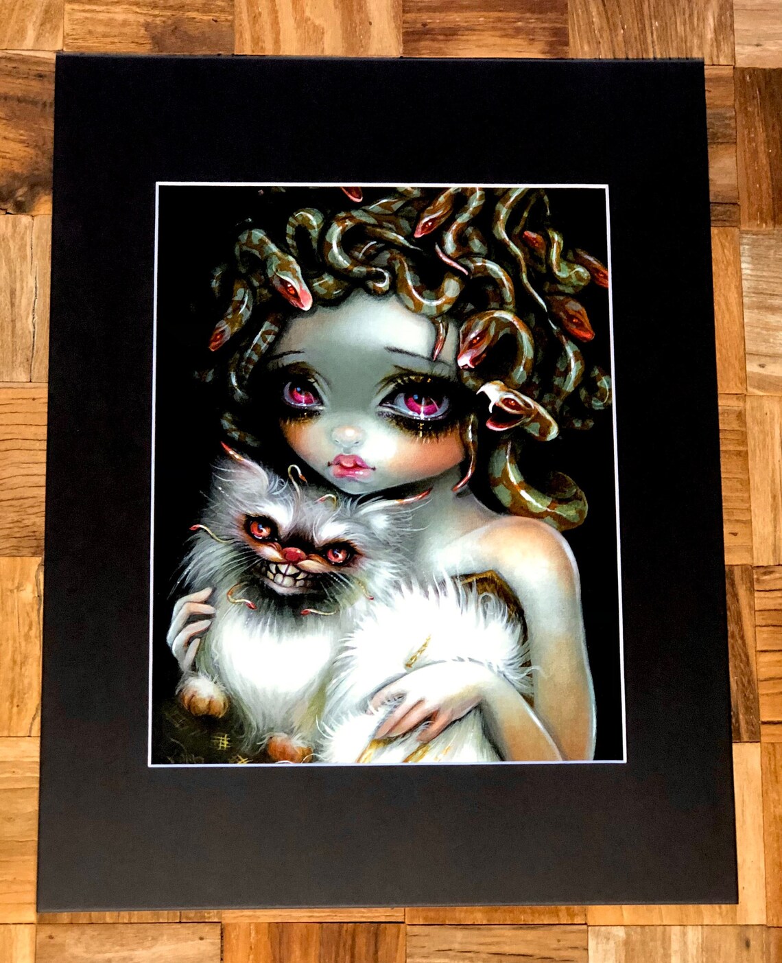 Medusa and Her Cat Art Print by Artist Jasmine Becket-griffith Surreal ...