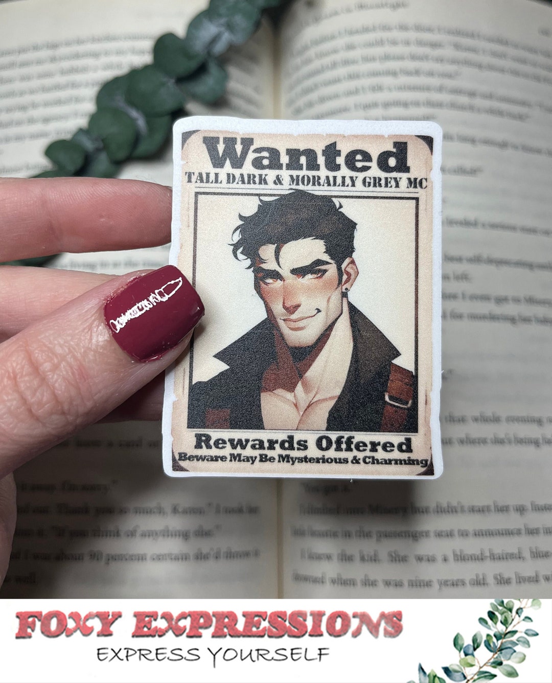 Wanted Tall, Dark and Morally Grey Sticker. Funny but Lets Be Honest ...
