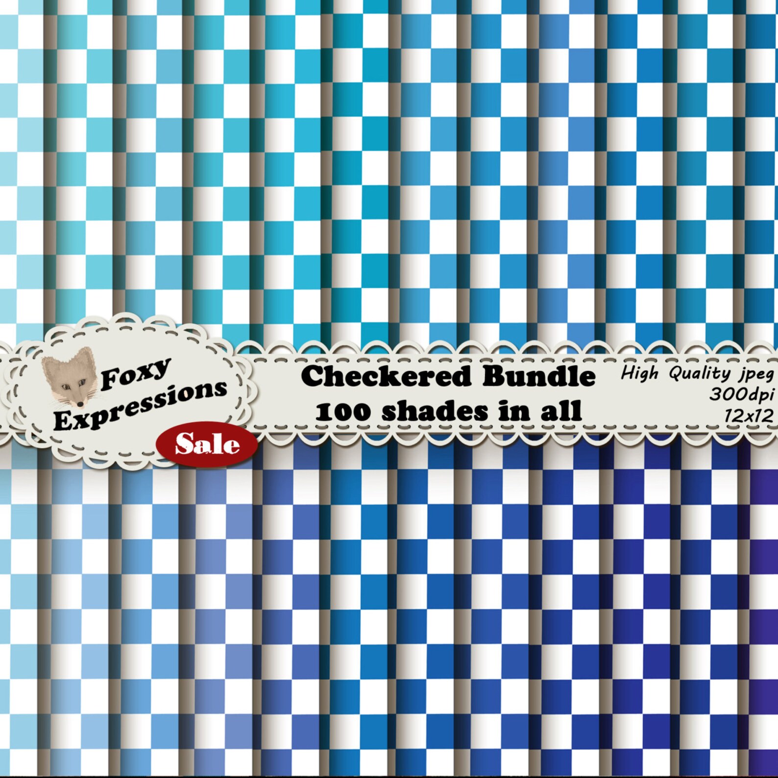 Checkered Bundle Comes With 100 Papers in Many Shades of Red, Orange ...