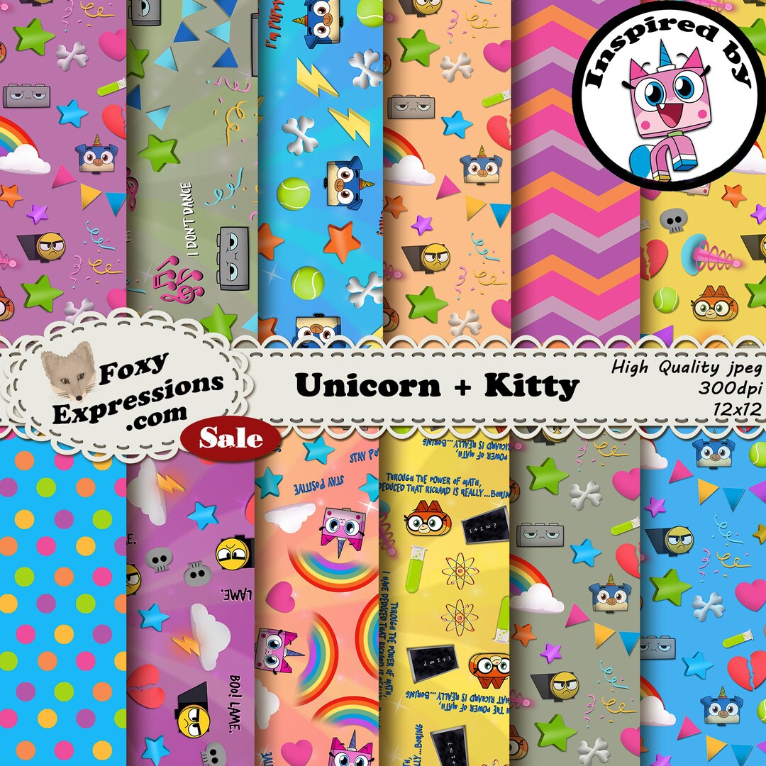 Unicorn Plus Kitty is Inspired by Unikitty. Designs Include Unikitty ...