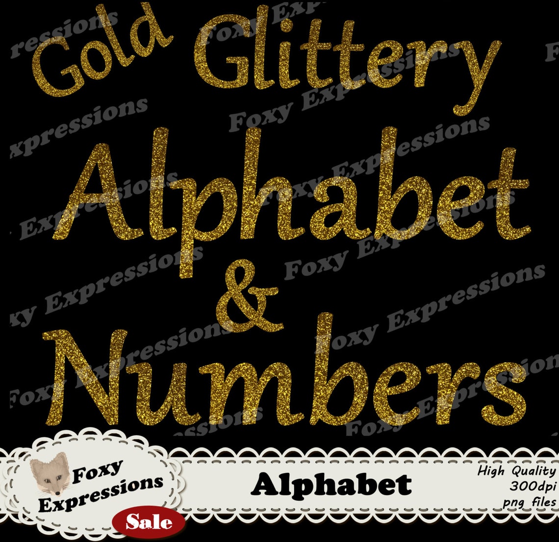 Gold Glittery Alphabet Letters and Numbers Pack Comes in Gold - Etsy