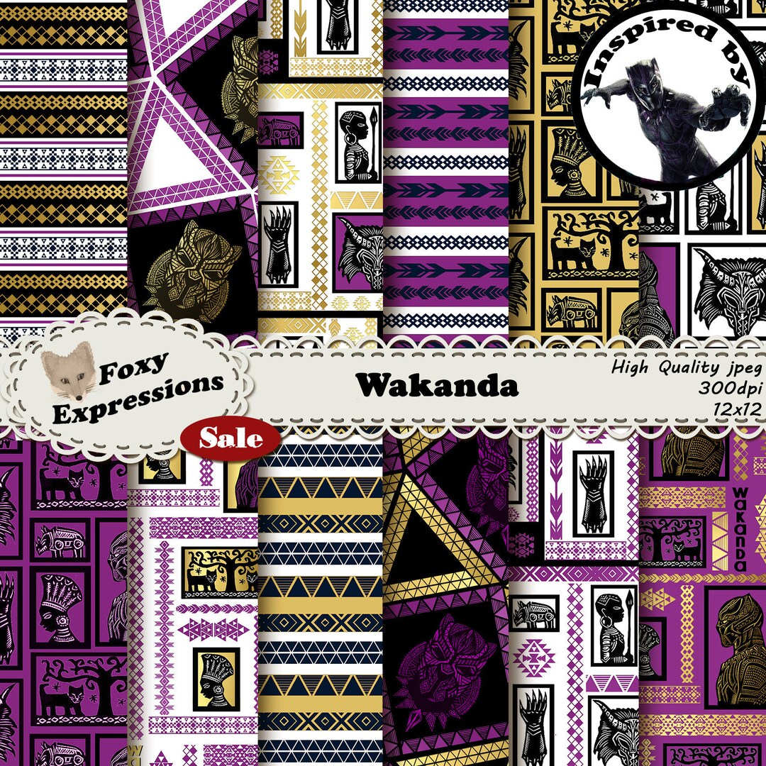 Wakanda Inspired by Marvel Comic Book Black Panther by Stan Lee Staring ...