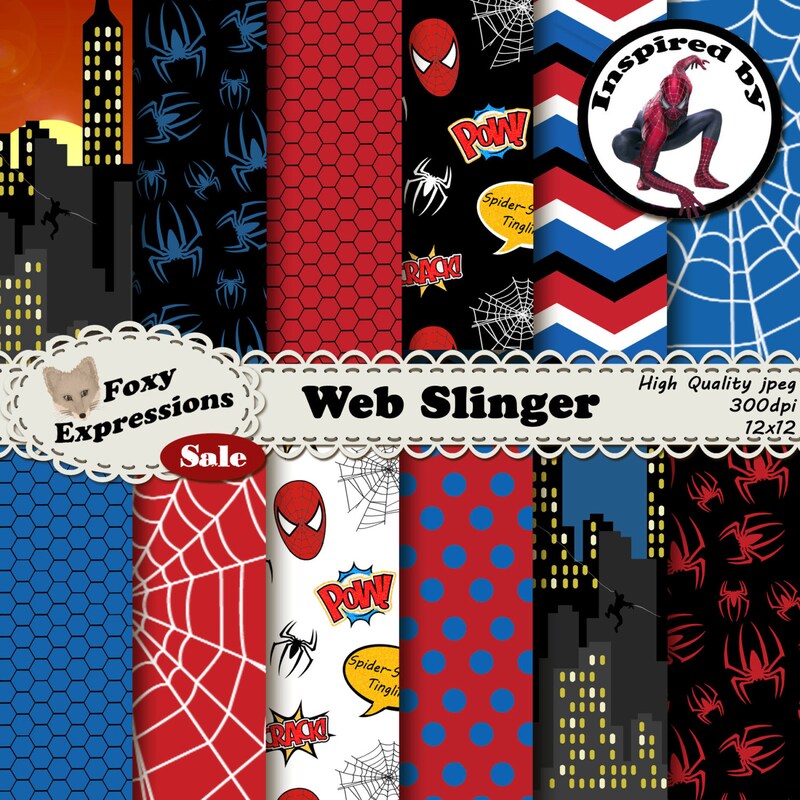 Spiderman Buildings - Etsy