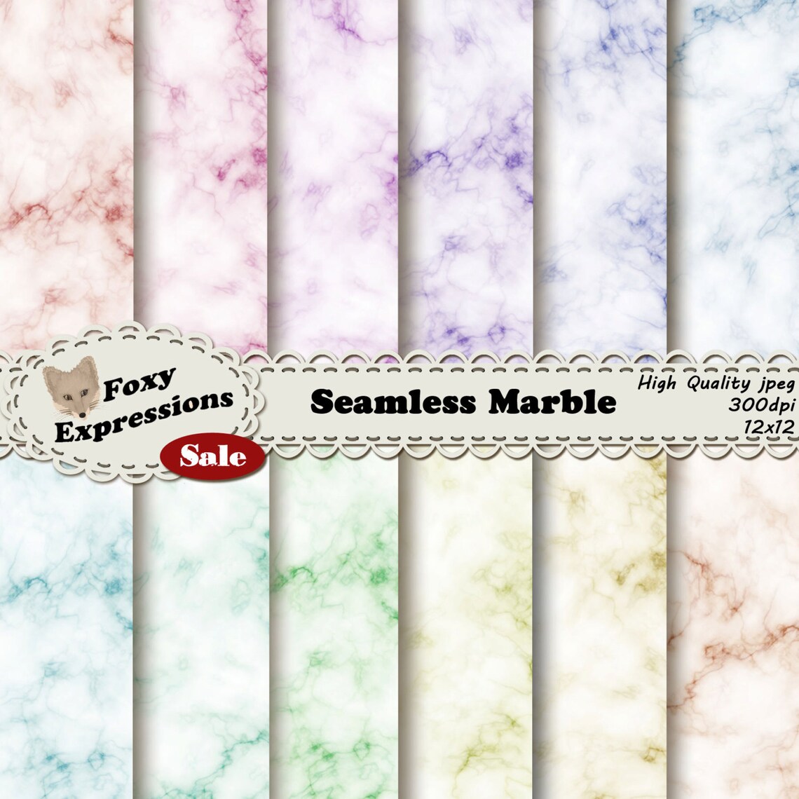 Seamless Marble Pack Comes in Beautiful Soft Colors on Marble Texture ...