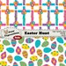Easter Hunt Digital Paper Pack Comes in Bright Spring Colors. Designs ...