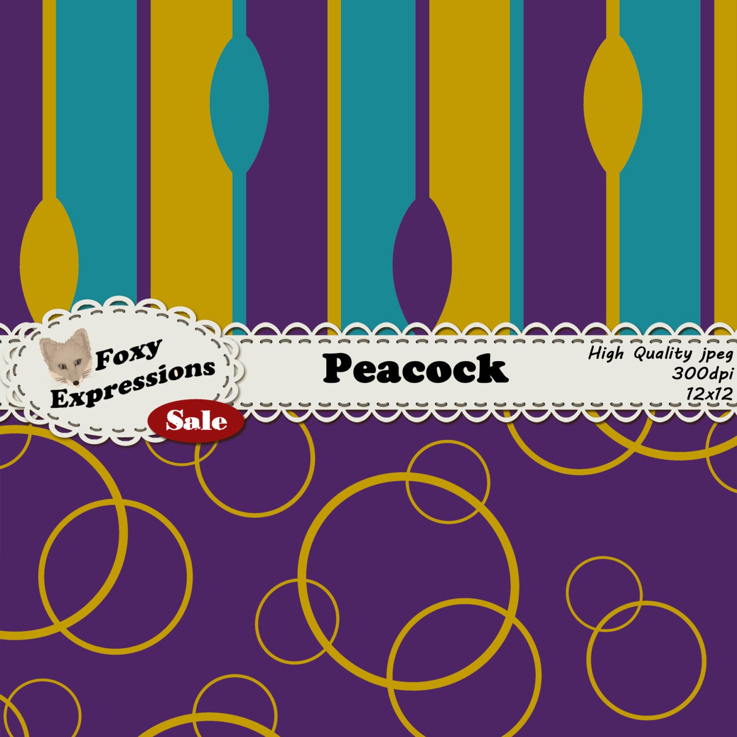 Peacock Digital Paper Pack Comes in Fun Peacock Colors. | Etsy