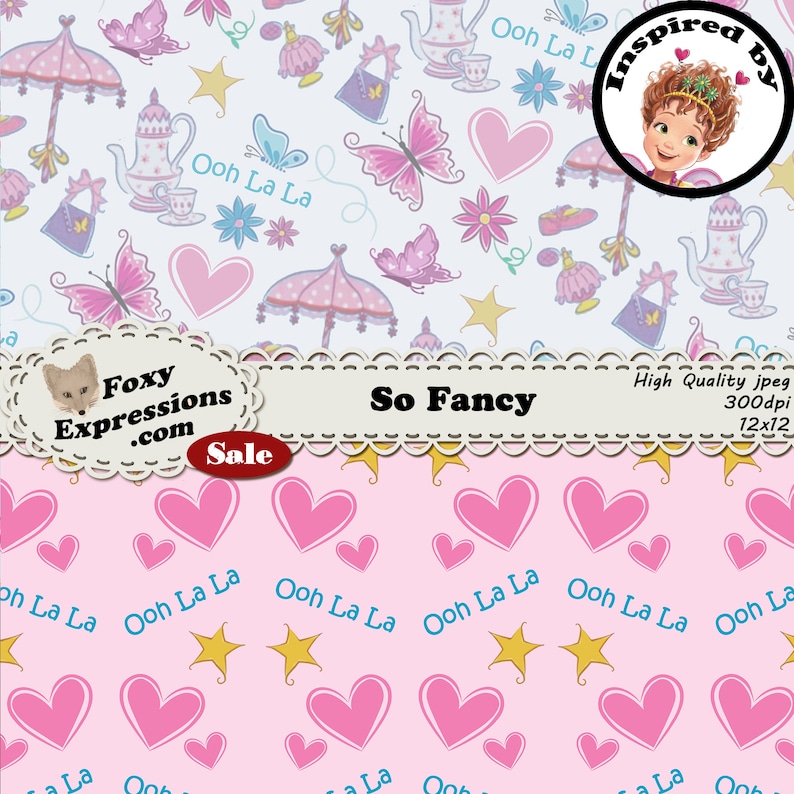 So Fancy Inspired by Fancy Nancy. Designs Included Flowers, Butterfly ...