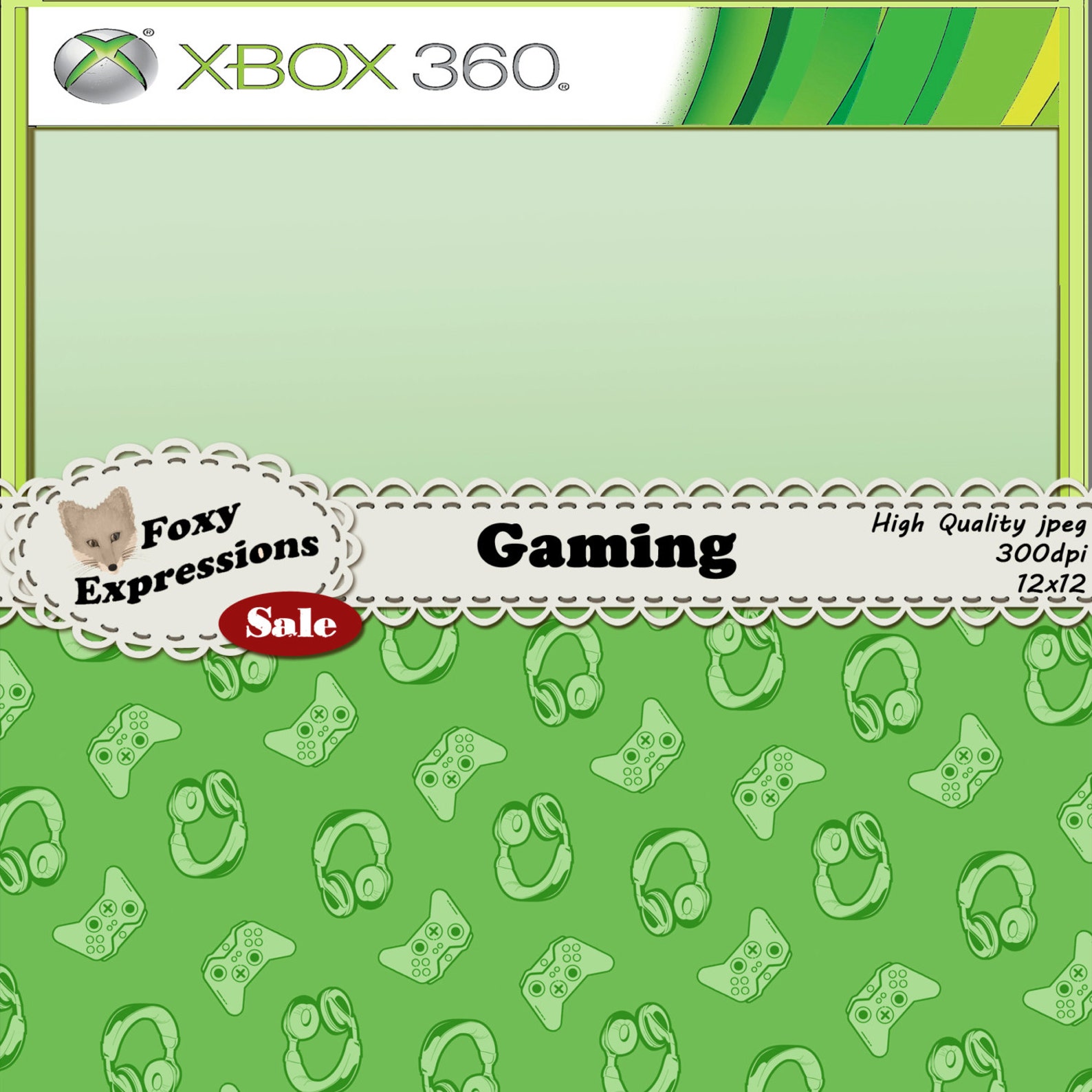 Gaming digital paper comes in xbox designs including | Etsy