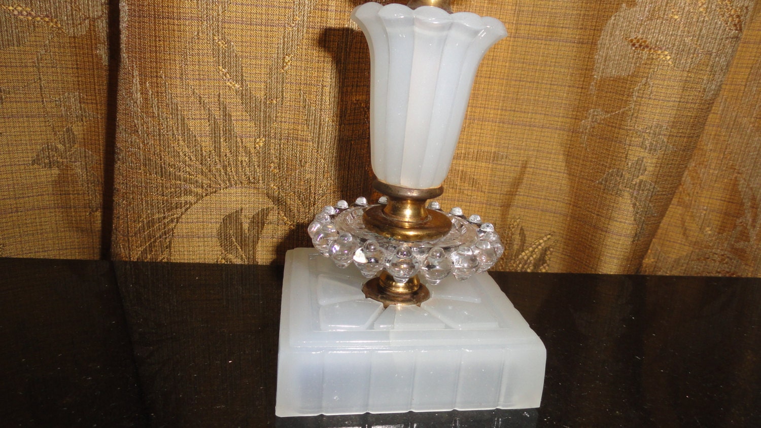 Antique 1910 P & S Paddle Switch Socket Clear Glass Hobnail Electrical ...