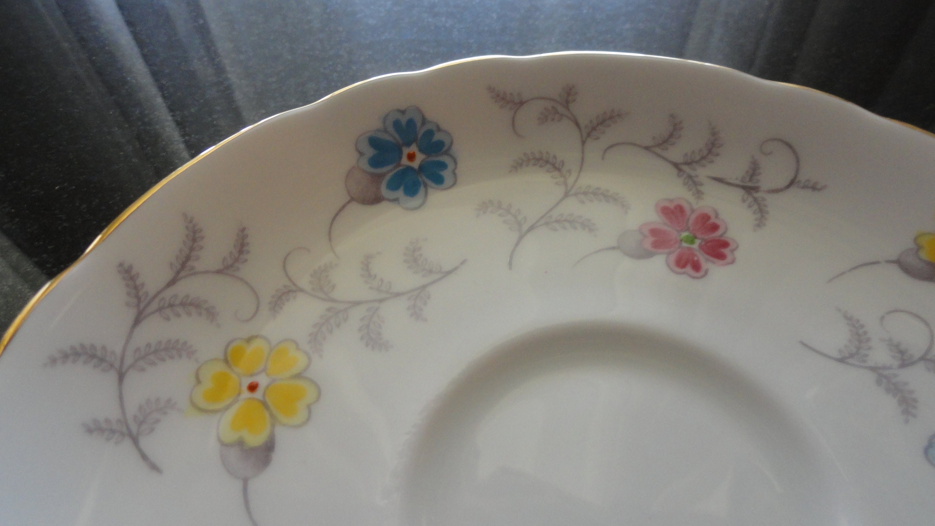 Mid Century Hand Painted Tuscan Fine English Bone China Made - Etsy UK