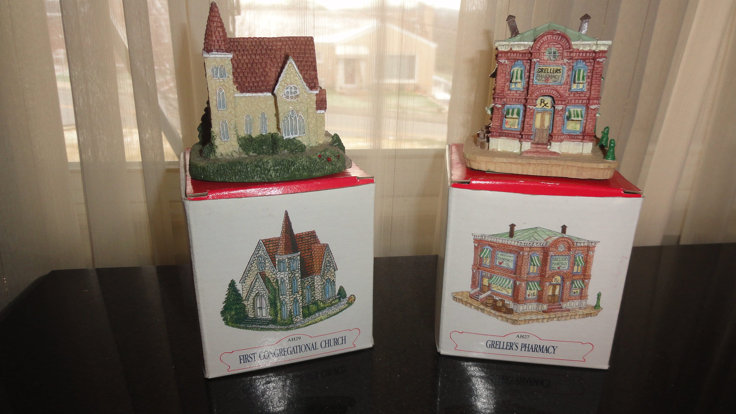 Vintage 1992 the Americana Collection First Congregational Church AH29 & Vintage 1993 the ...